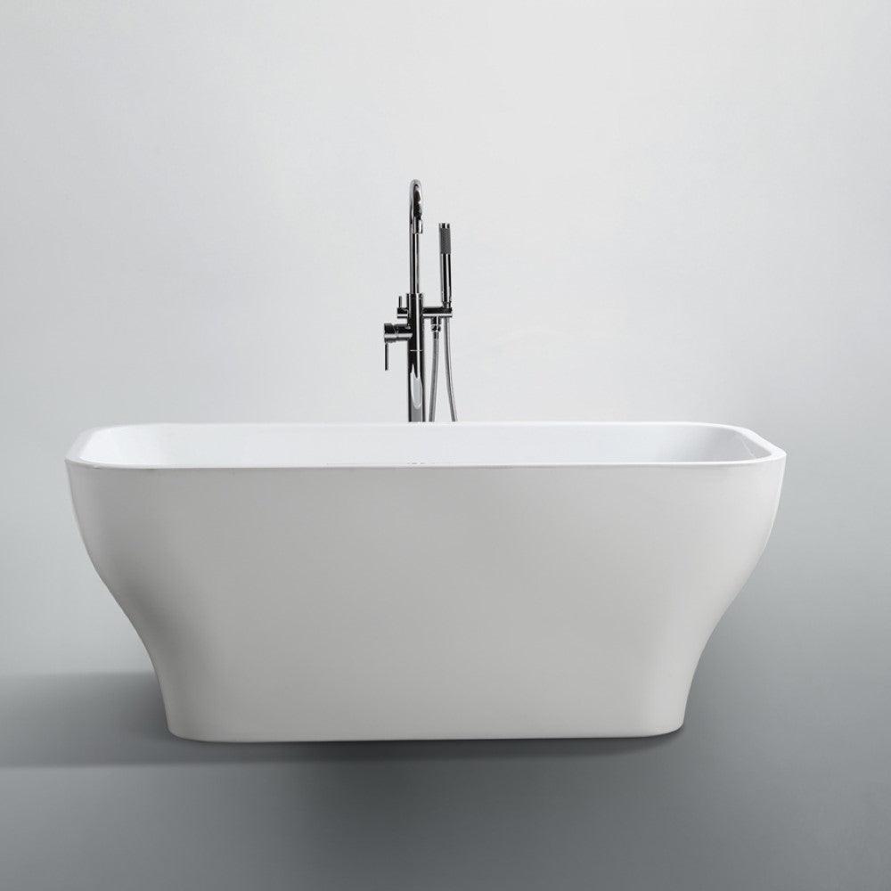 Bellaterra Novara 59" Freestanding Bathtub in Glossy White BA6829 – The ...