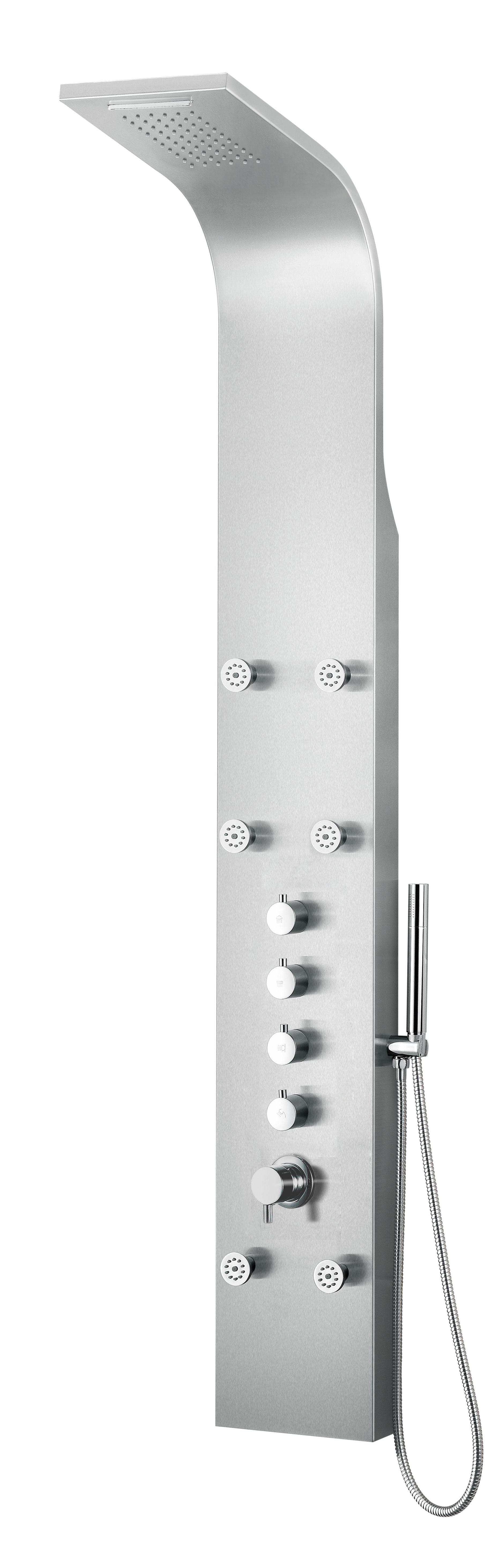 ALFI brand ABSP40 Stainless Steel Shower Panel with 6 Body Sprays – The ...