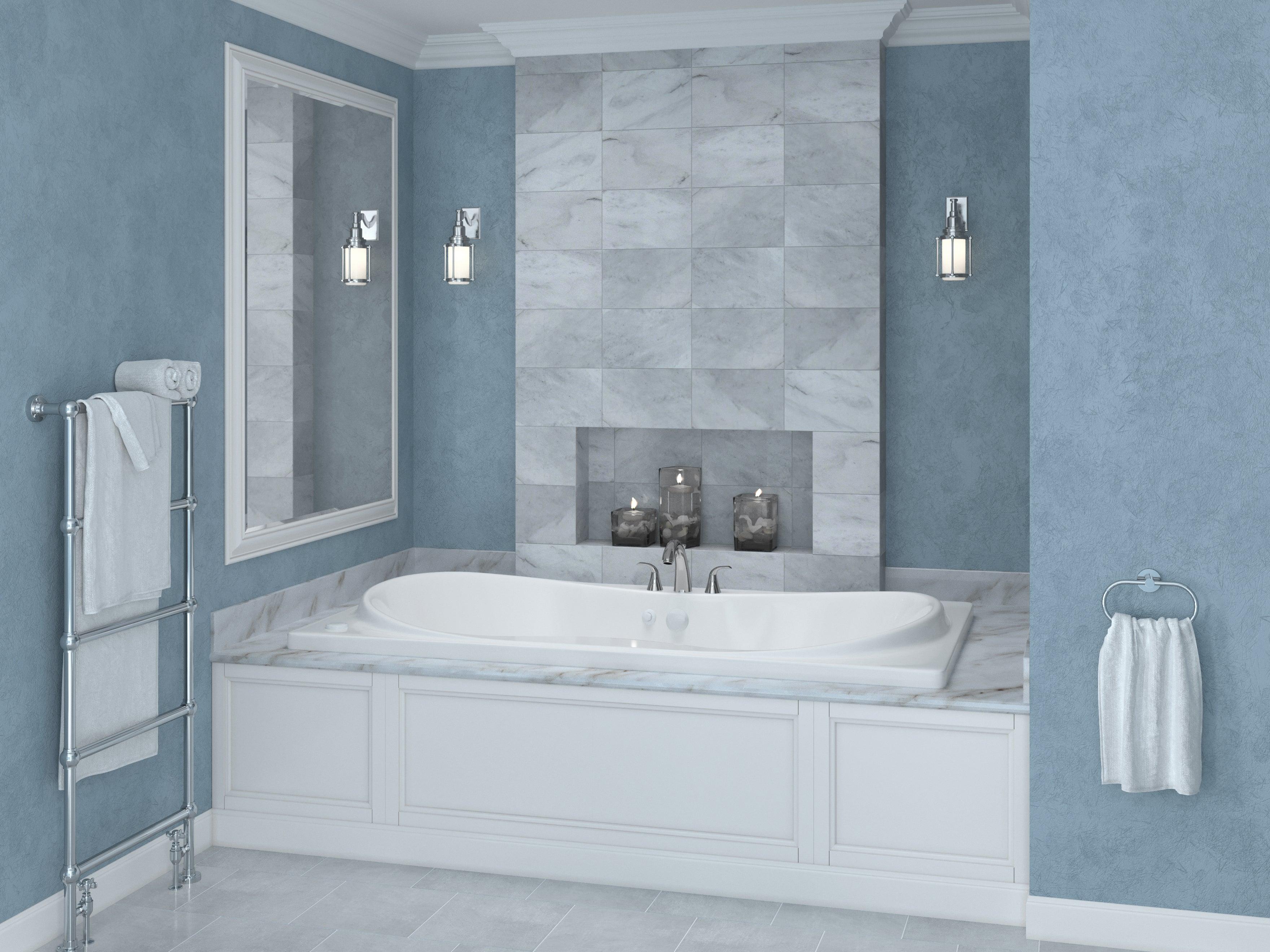 Atlantis Whirlpools Whisper 42 x 72 Rectangular Air Jetted Bathtub ...